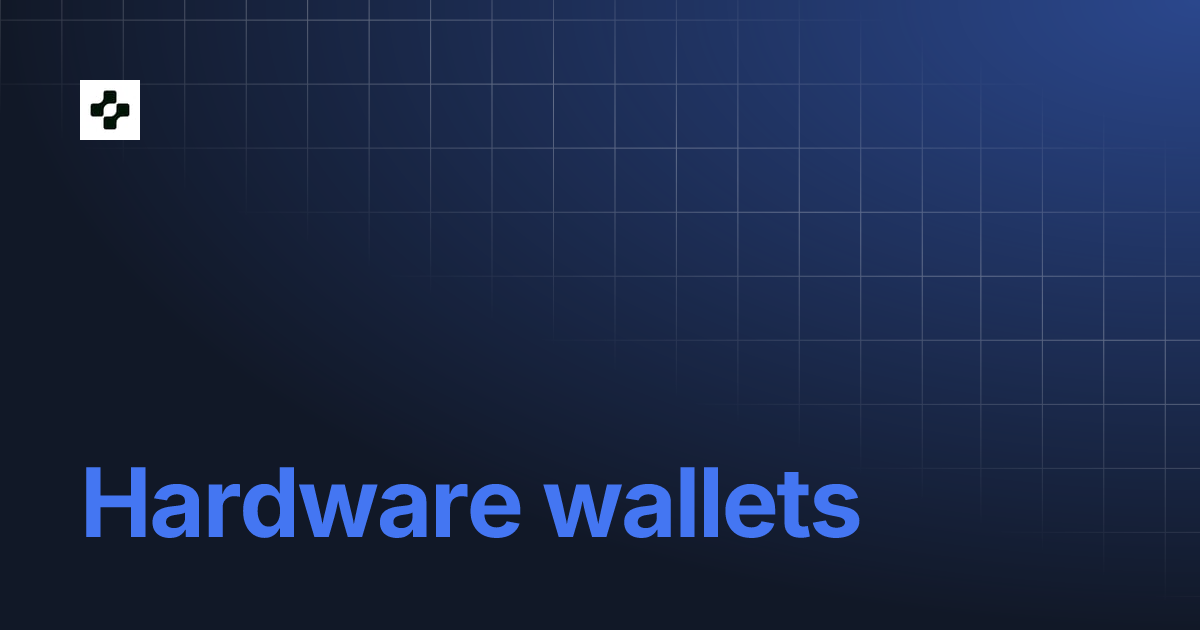 Hardware wallets | Ctrl Wallet - Documentation